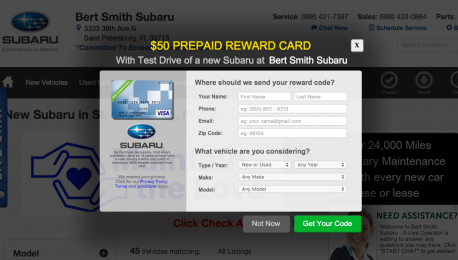 Free Money Alert: Get $50 When You Test-Drive a New Subaru