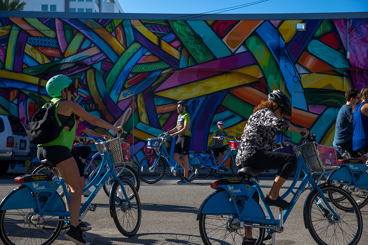 Take a Mural Arts Tour by Bicycle to Discover Street Art