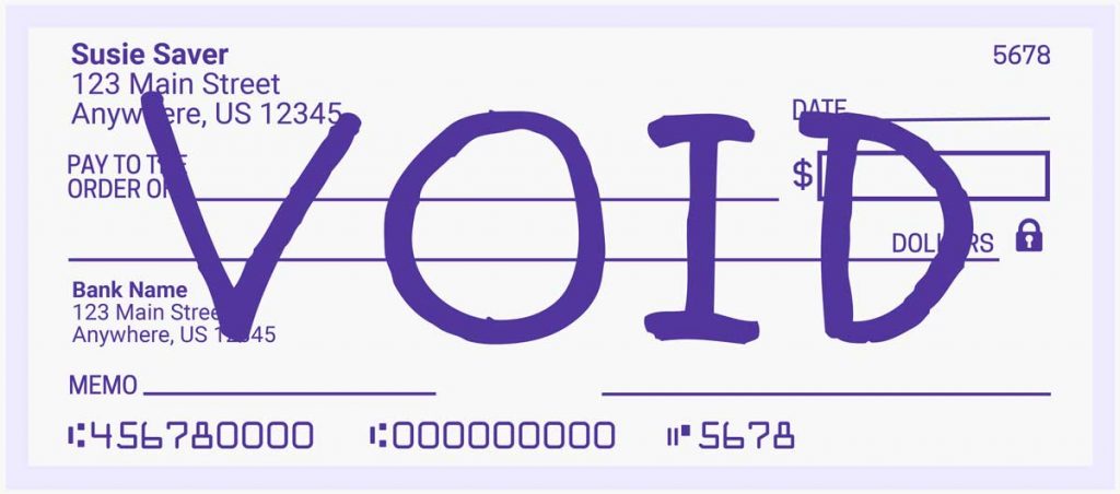 How to Void a Check